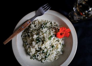 Swiss chard rice: An easy family favorite (Vegan)